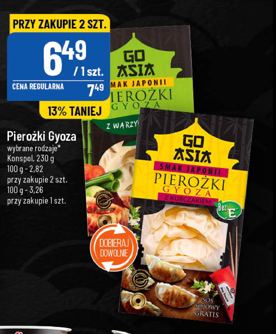Pierożki gyoza z warzywami Go asia - cena - promocje - opinie - sklep ...