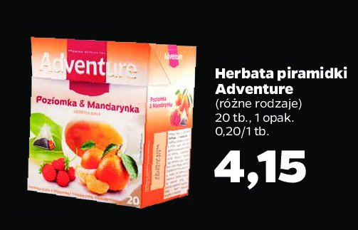 Herbata poziomka & mandarynka Adventure - cena - promocje - opinie - sklep | Blix.pl
