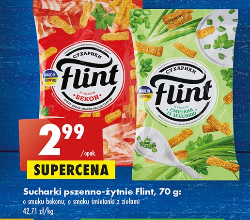 Sucharki bekonowe Flint - cena - promocje - opinie - sklep | Blix.pl ...