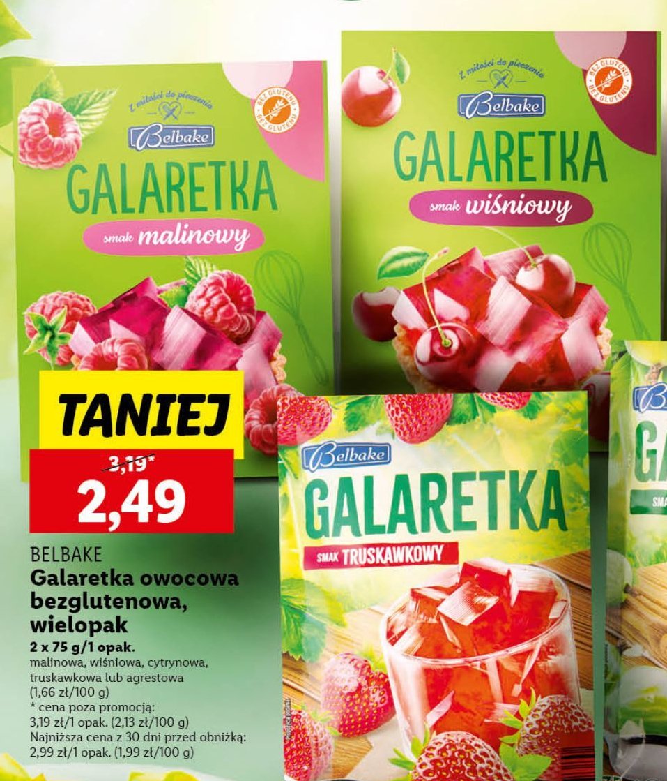 Galaretka cytrynowa Belbake - cena - promocje - opinie - sklep | Blix.pl