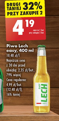 Piwo Lech easy - cena - promocje - opinie - sklep | Blix.pl - Brak ofert