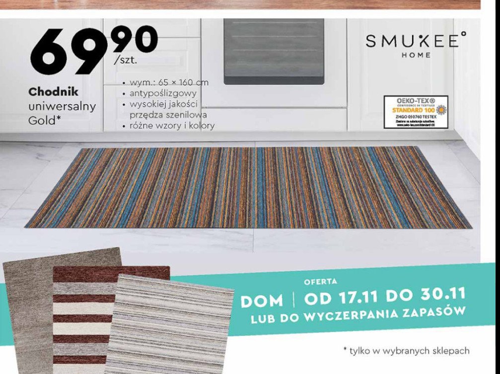 Chodnik gold 65 x 160 cm Smukee home - cena - promocje - opinie - sklep ...