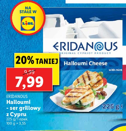 Ser halloumi z miętą Eridanous - cena - promocja Lidl - opinie | Blix ...