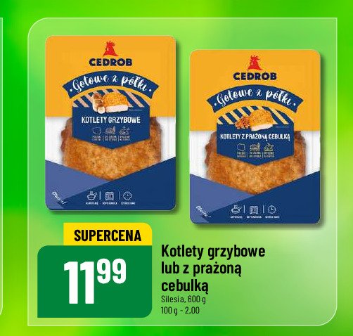 Kotlety z prażoną cebulką Cedrob - cena - promocje - opinie - sklep ...