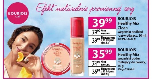 Puder 06 miel Bourjois healthy mix - cena - promocje - opinie - sklep ...