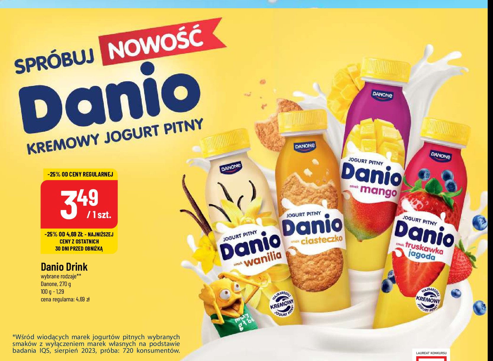 Jogurt pitny mango Danone danio - cena - promocje - opinie - sklep ...