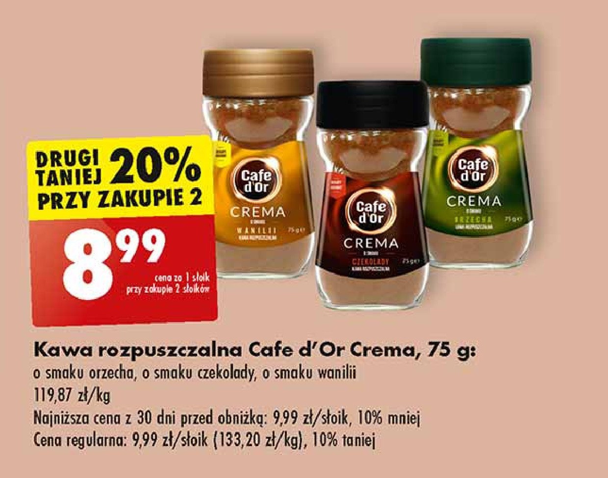 Kawa o smaku czekolady Cafe d'or - cena - promocje - opinie - sklep | Blix.pl - Brak ofert