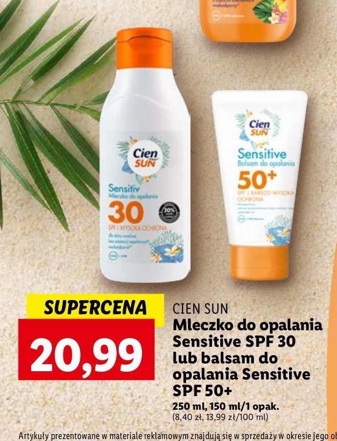 Balsam do ciała sensitive spf 50+ Cien sun - cena - promocje - opinie ...