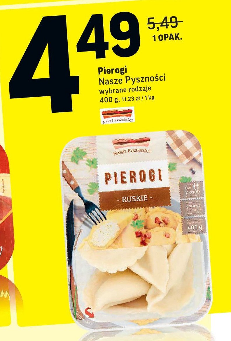 Pierogi ruskie Nasze pyszności - cena - promocje - opinie - sklep | Blix.pl - Brak ofert
