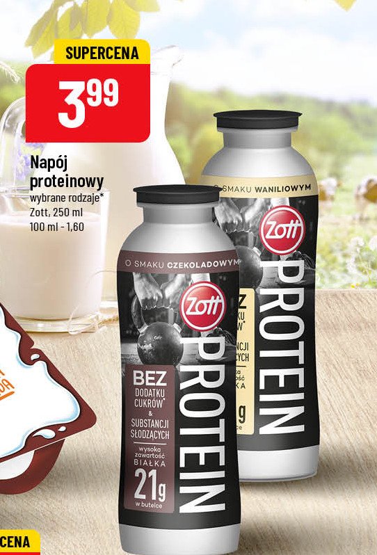 Napój proteinowy czekoladowy Zott protein - cena - promocje - opinie ...