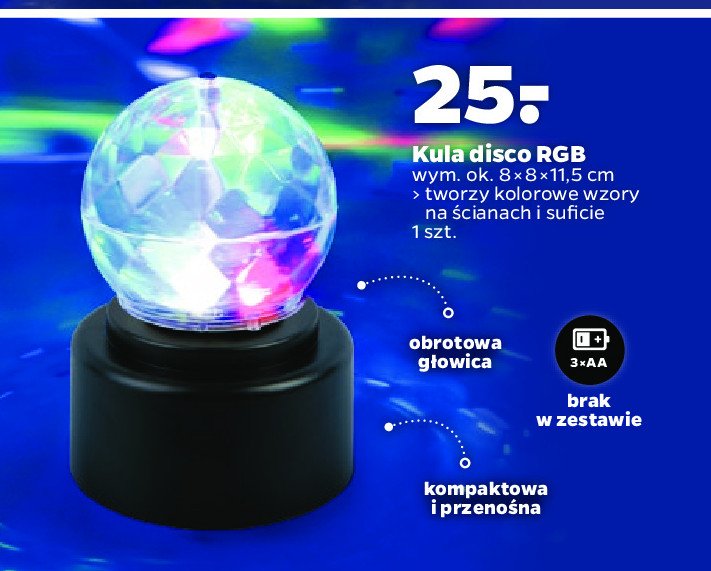 Kula disco rgb - cena - promocje - opinie - sklep | Blix.pl - Brak ofert