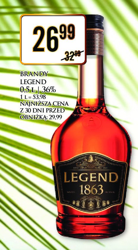 Brandy Legend 1863 - cena - promocje - opinie - sklep | Blix.pl - Brak ...