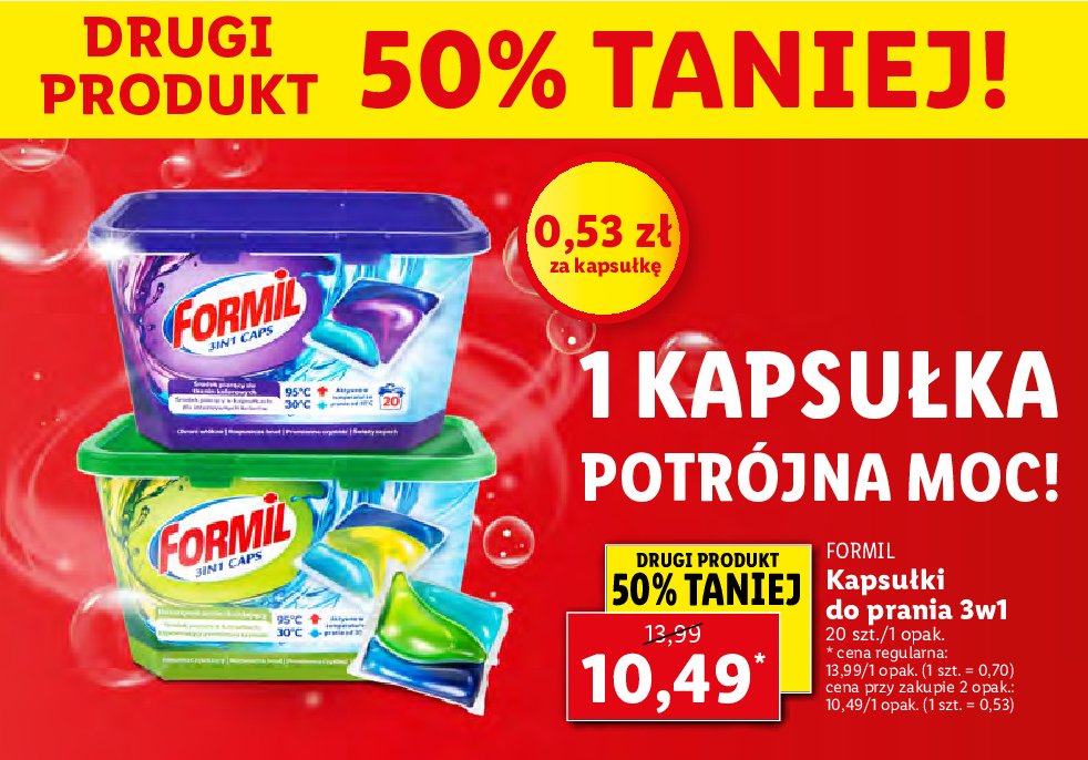 Tabletki do prania kolor Formil 3in1 caps - cena - promocje - opinie ...