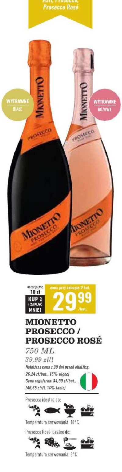 Wino Mionetto prosecco rose - cena - promocje - opinie - sklep | Blix.pl - Brak ofert