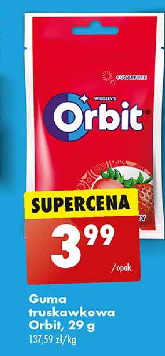 Guma do żucia strawberry saszetka Orbit - cena - promocje - opinie ...