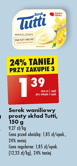 Serek waniliowy prosty skład Tutti - cena - promocje - opinie - sklep ...