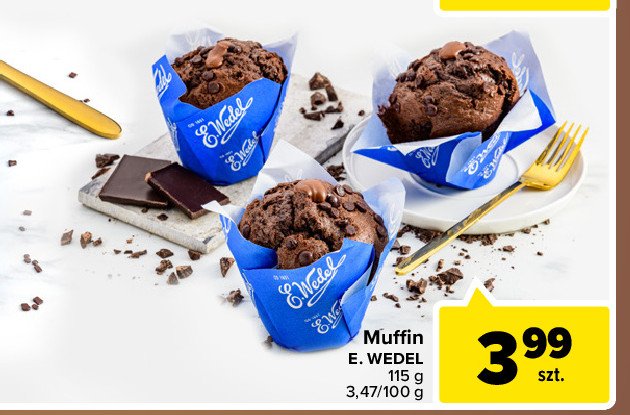 Muffin czekoladowy E. wedel - cena - promocje - opinie - sklep | Blix.pl