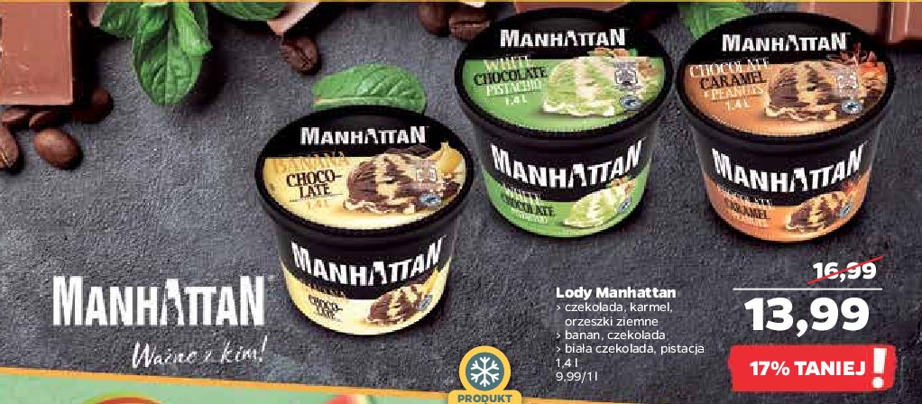 Lody biała czekolada z pistacjami Nestle manhattan Manhattan (nestle ...