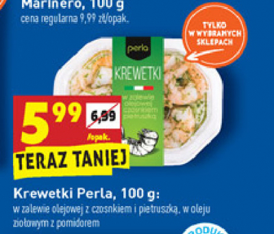 Krewetki w oleju ziołowym z pomidorami Perla - cena - promocje - opinie - sklep | Blix.pl - Brak ...