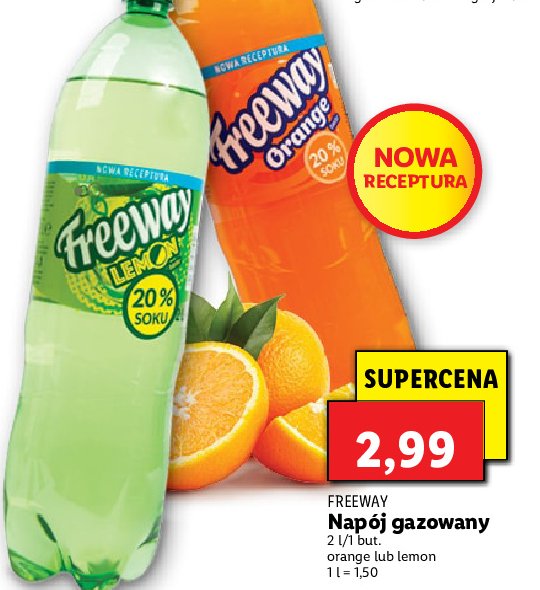 Napój gazowany lemon Freeway - cena - promocje - opinie - sklep | Blix ...