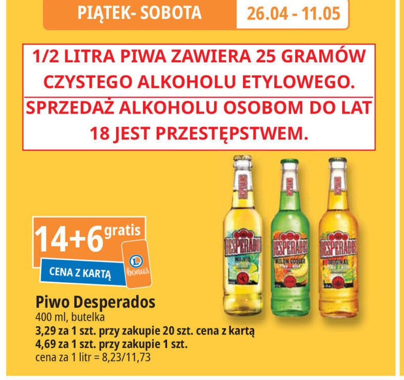 Piwo Desperados melon cooler - cena - promocje - opinie - sklep | Blix ...