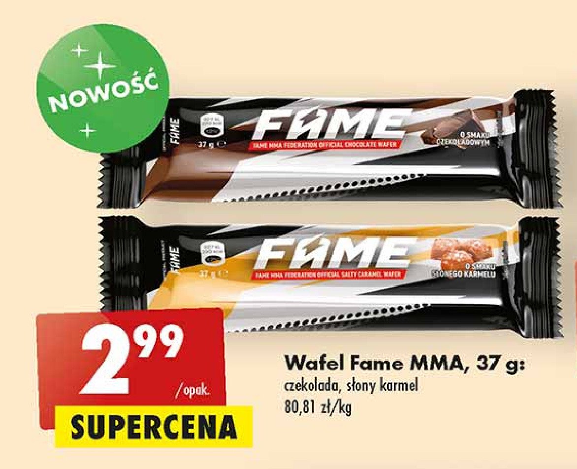 Baton czekoladowy Fame mma - cena - promocje - opinie - sklep | Blix.pl