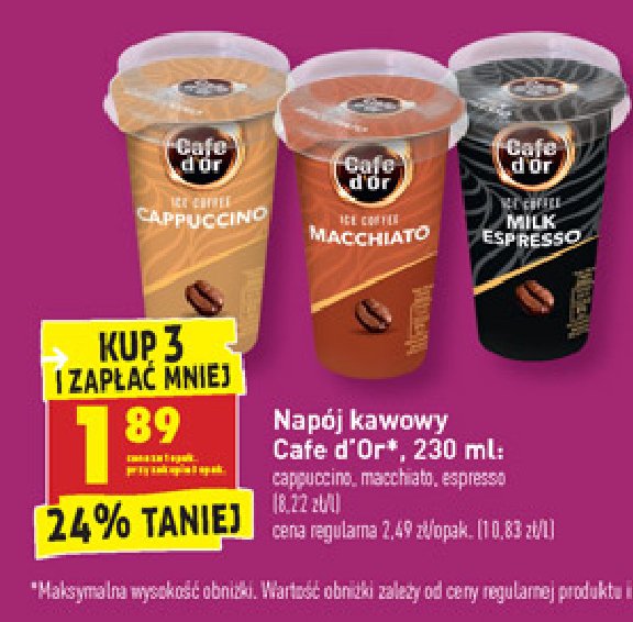 Napój kawowy cappuccino Cafe d'or - cena - promocje - opinie - sklep ...
