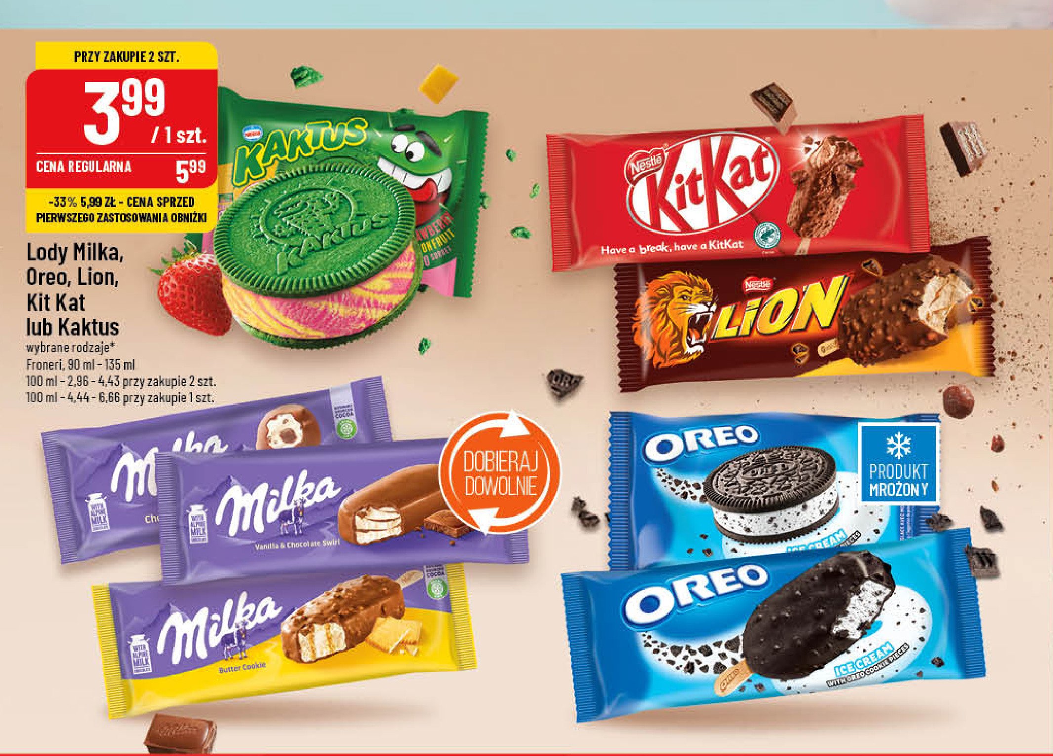 Lód fruit intense Algida big milk - cena - promocje - opinie - sklep ...