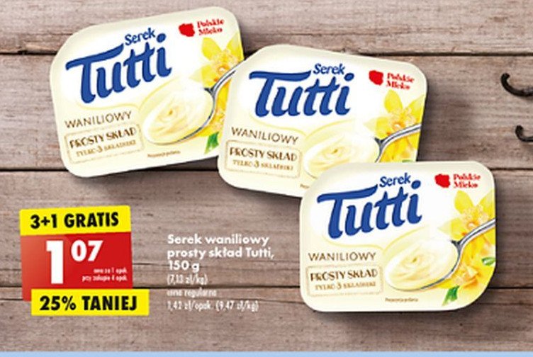 Serek waniliowy prosty skład Tutti - cena - promocje - opinie - sklep ...