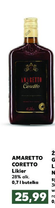 Likier Amaretto coretto - cena - promocje - opinie - sklep | Blix.pl ...
