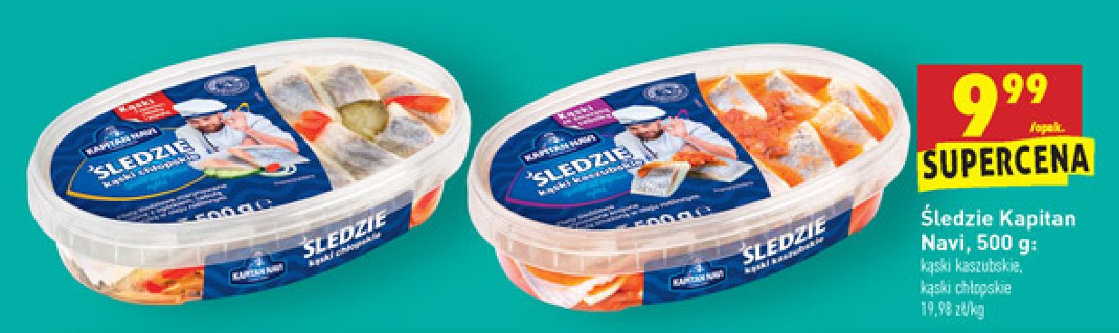 Śledzie kąski chłopskie Kapitan navi - cena - promocje - opinie - sklep | Blix.pl