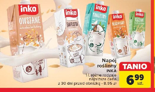 Napój owsiany barista Inka owsiane Inka dobra w swej naturze - cena ...