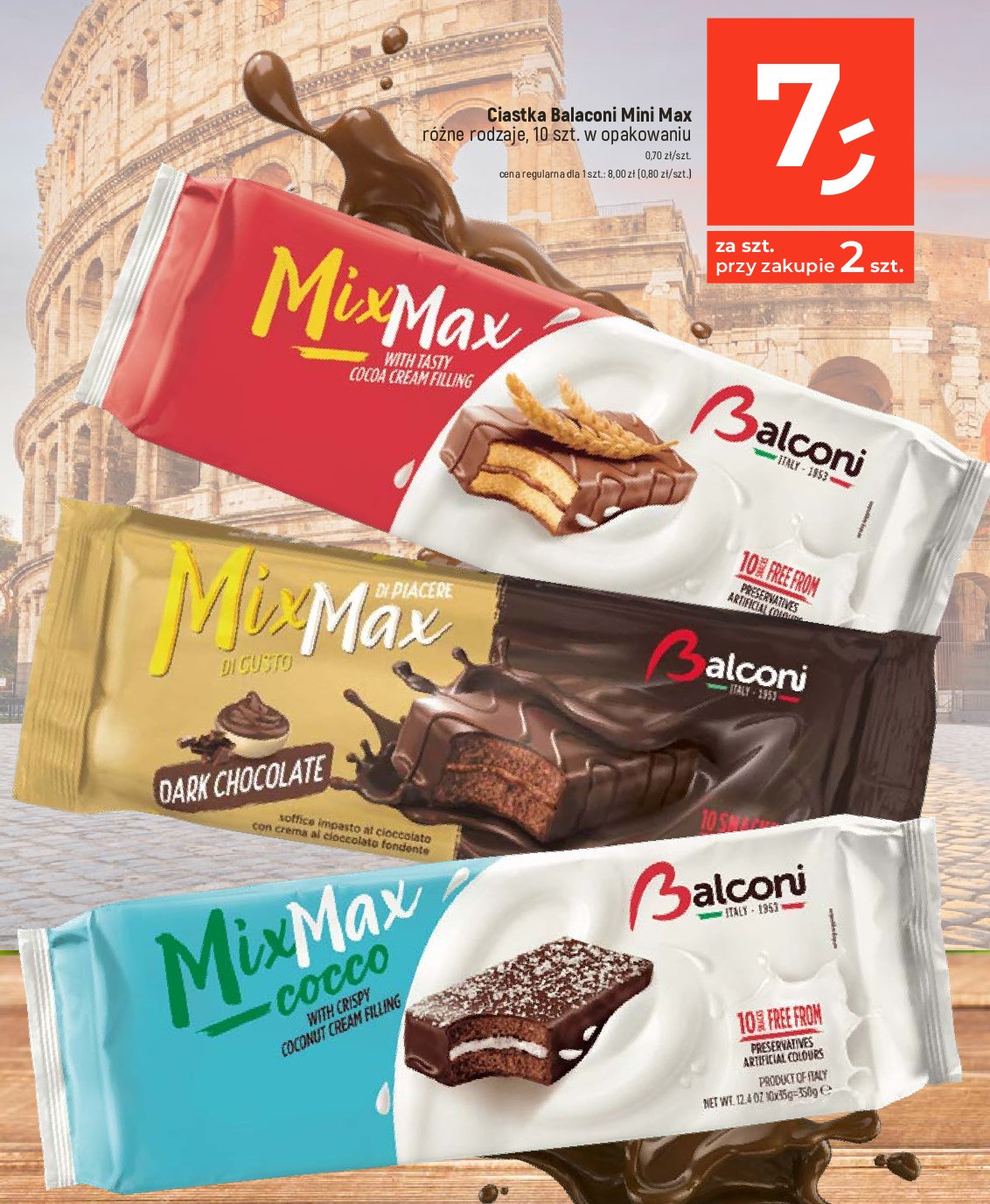 Ciastka mix max z kremem kakaowym Balconi - cena - promocje - opinie ...