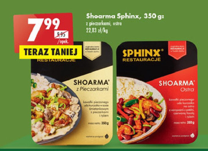 Danie shoarma z pieczarkami Sphinx - cena - promocje - opinie - sklep ...