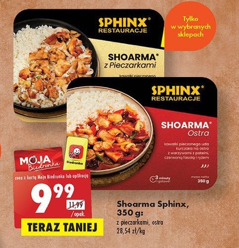 Danie shoarma z pieczarkami Sphinx - cena - promocje - opinie - sklep ...