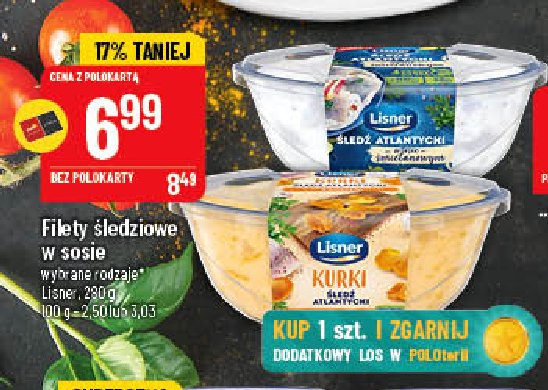 Ryba opiekana po grecku Lisner - cena - promocje - opinie - sklep | Blix.pl