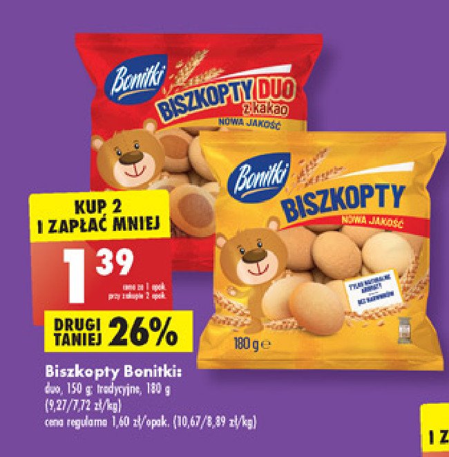 Biszkopty duo Bonitki - cena - promocje - opinie - sklep | Blix.pl
