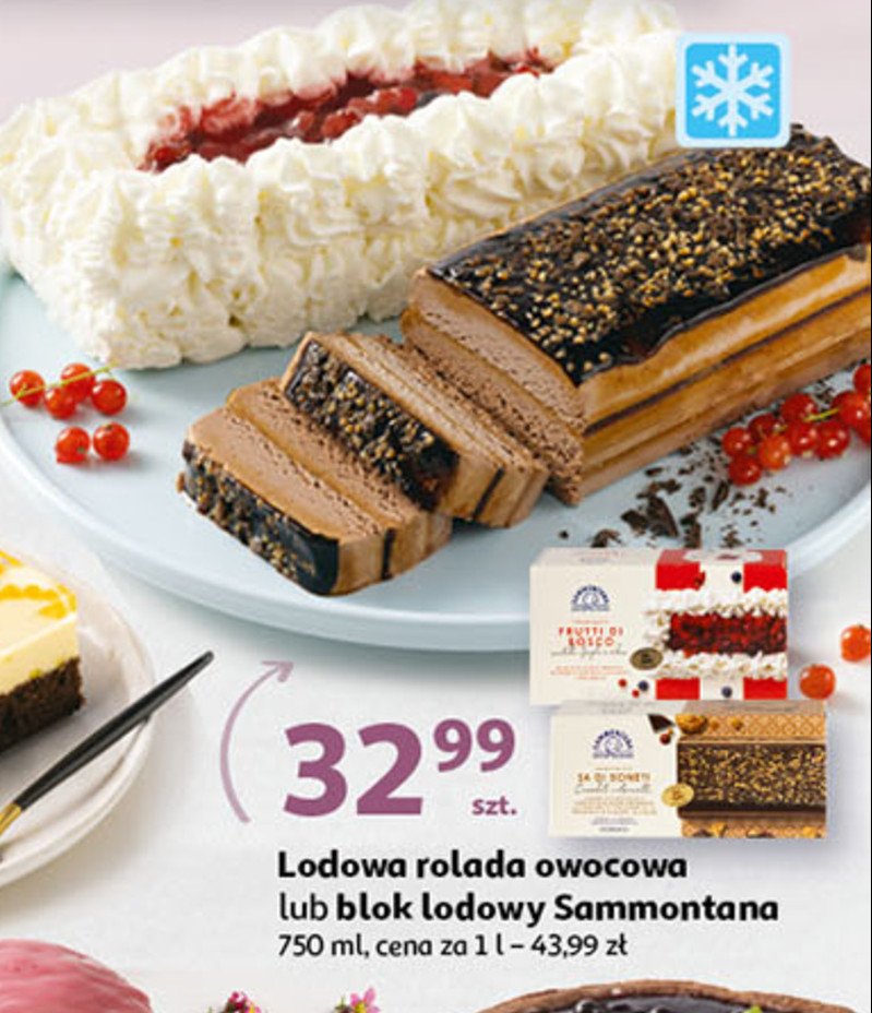 Lody rolada słony karmel SAMMONTANA - cena - promocje - opinie - sklep ...