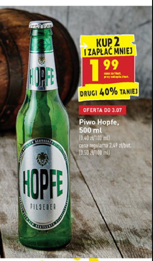 Piwo Hopfe pilsner - cena - promocje - opinie - sklep | Blix.pl