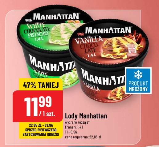 Lody biała czekolada z pistacjami Nestle manhattan Manhattan (nestle ...