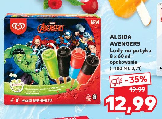 Lody ALGIDA AVENGERS SUPER HERO - cena - promocje - opinie - sklep ...