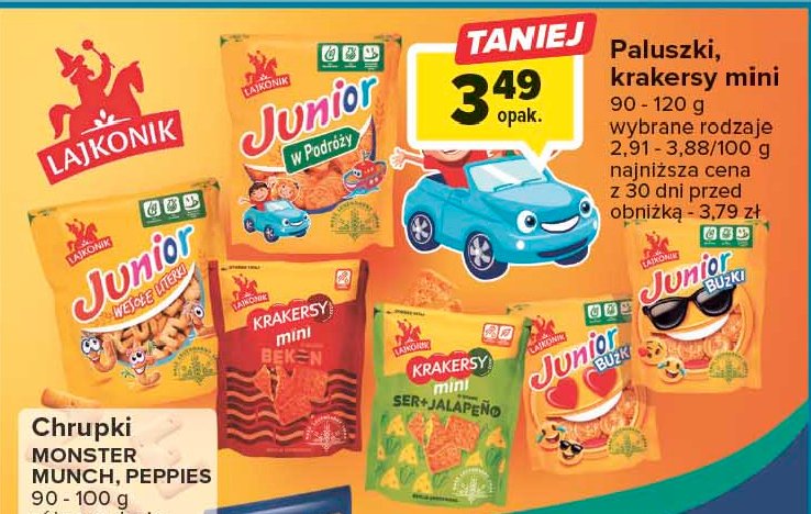 Krakersy bekon Lajkonik mini krakersy - cena - promocje - opinie ...