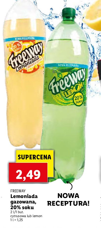 Napój gazowany lemon Freeway - cena - promocje - opinie - sklep | Blix.pl