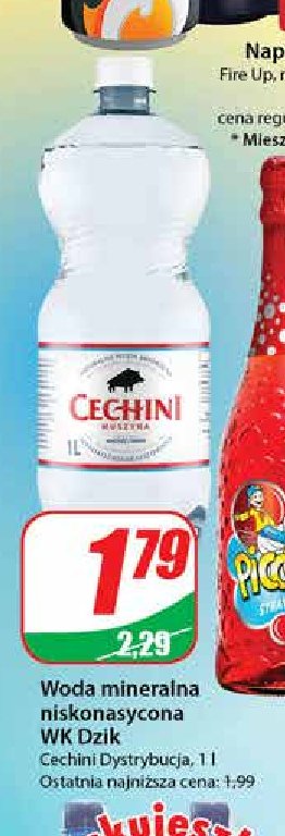 Woda wysokomineralizowana Muszyna cechini wk dzik - cena - promocje ...