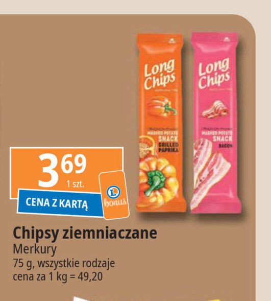 Chipsy grilowana papryka Long chips - cena - promocje - opinie - sklep ...