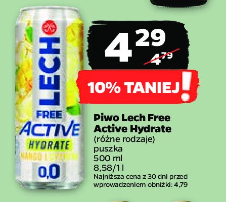 Piwo Lech free active hydrate mango i cytryna - cena - promocje ...