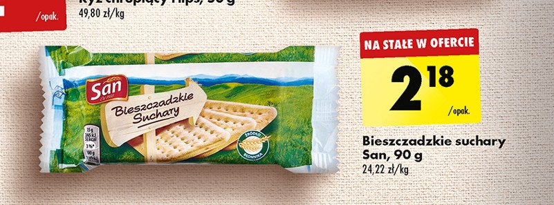 Suchary bieszczadzkie San - cena - promocje - opinie - sklep | Blix.pl ...