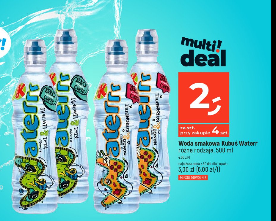 Woda jabłko-mango-cytryna Kubuś waterrr - cena - promocje - opinie - sklep | Blix.pl - Brak ofert