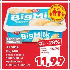 Lody śmietankowo-waniliowe Algida big milk - cena - promocje - opinie ...