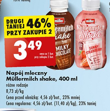Napój mleczny milky chocolate Mullermilch shake - cena - promocje ...